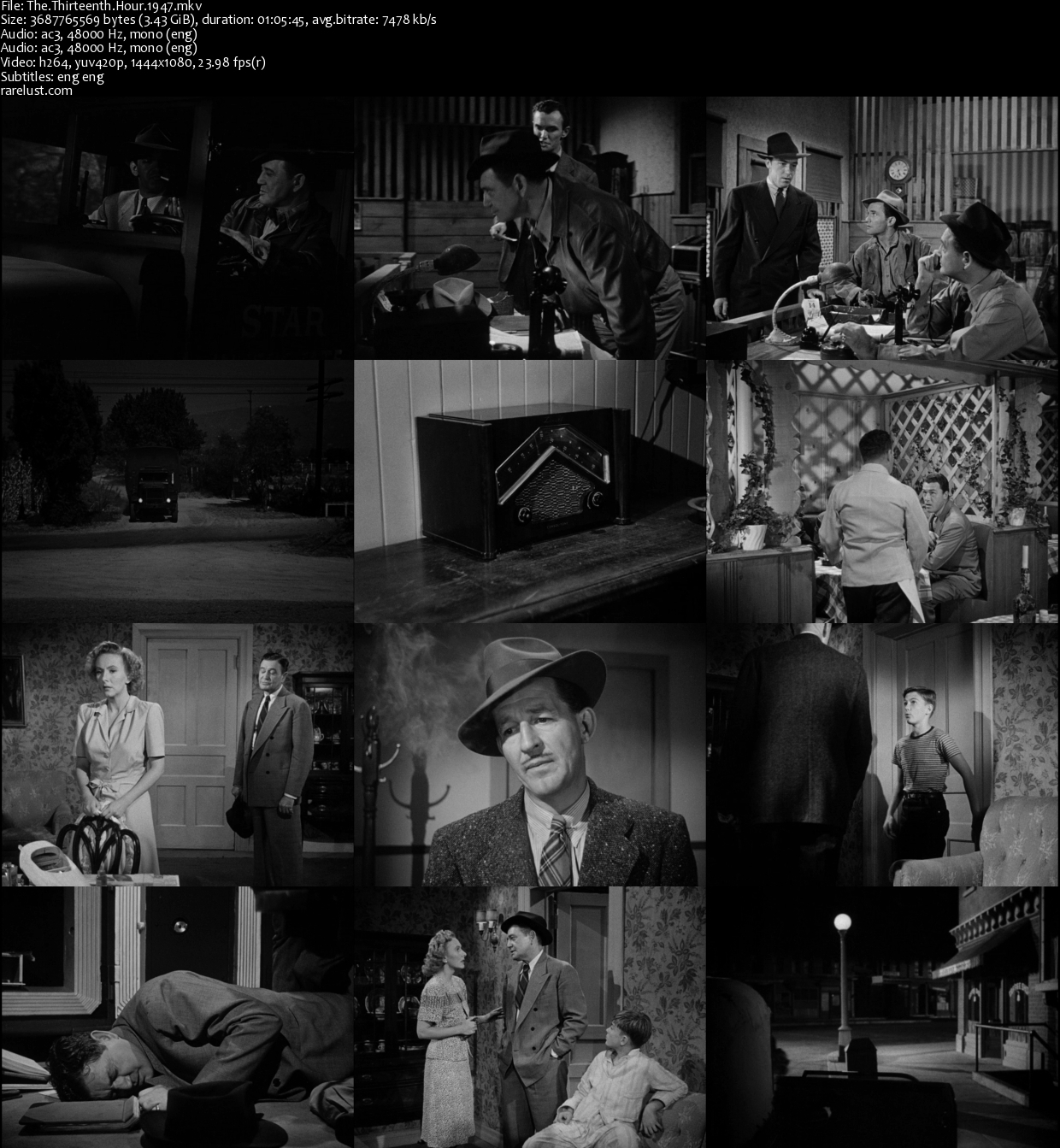 The Thirteenth Hour (1947) – Rarelust